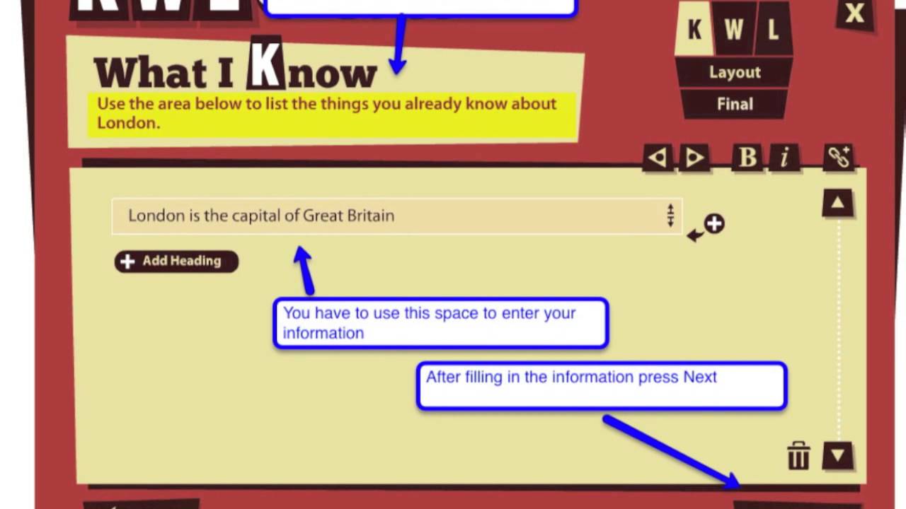 K W L Chart YouTube