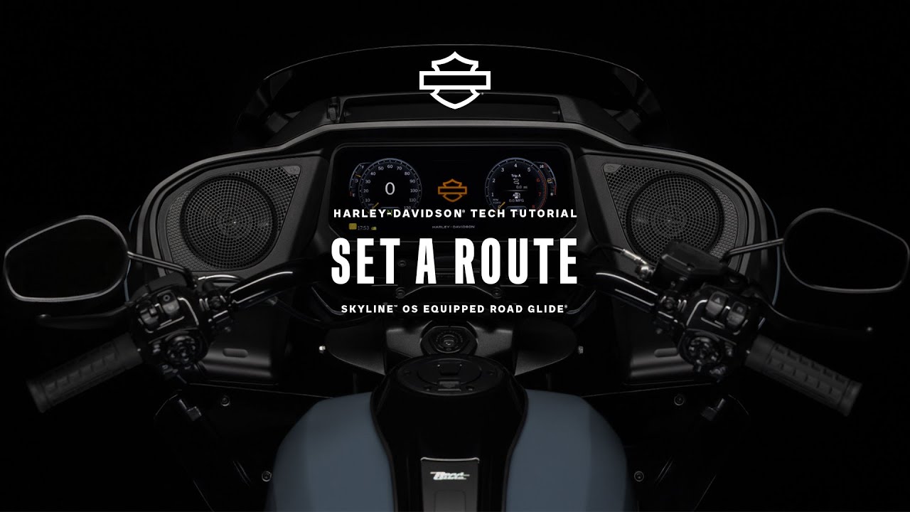 How to Set a Route with Navigation and Skyline OS | 2024 Harley ...