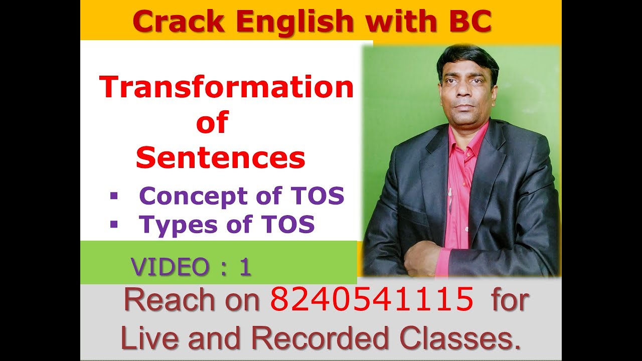 Transformations of Sentences : Concepts, Examples and Types of ...