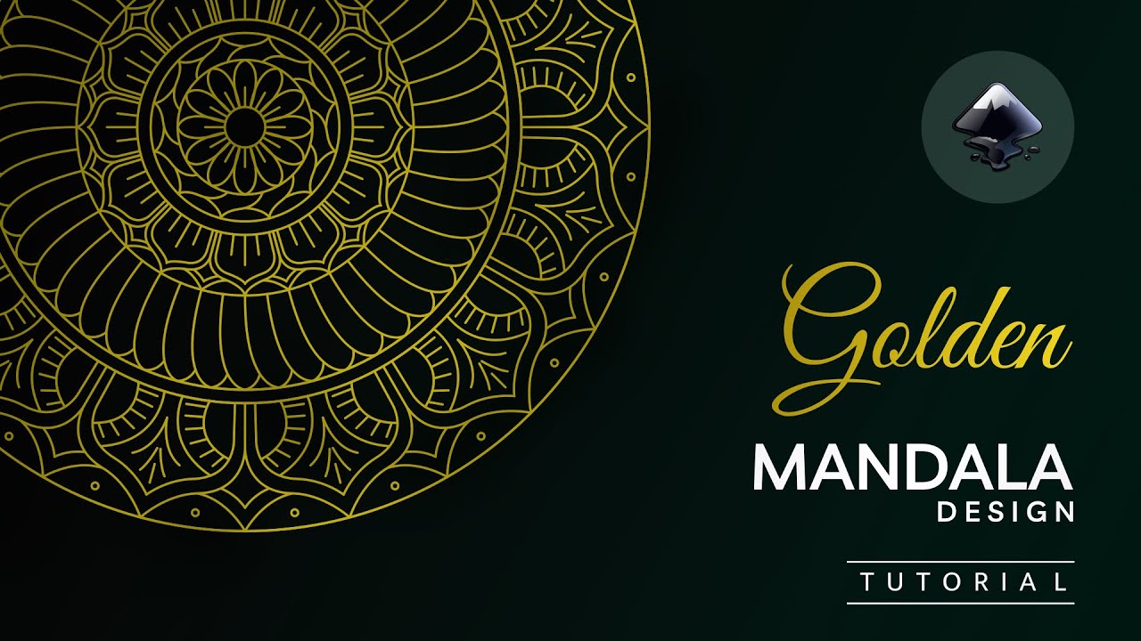 Golden Mandala Design in Inkscape - YouTube