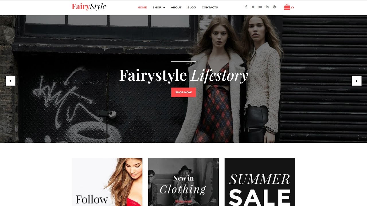 Fairy Style - Fashion Store WooCommerce Theme by ZEMEZ Website Template ...
