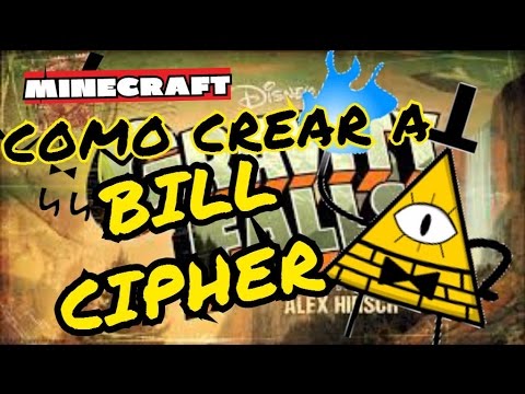 COMO HACER A BILL CIPHER DE GRAVITY FALLS PIXEL ART en Minecraft - YouTube