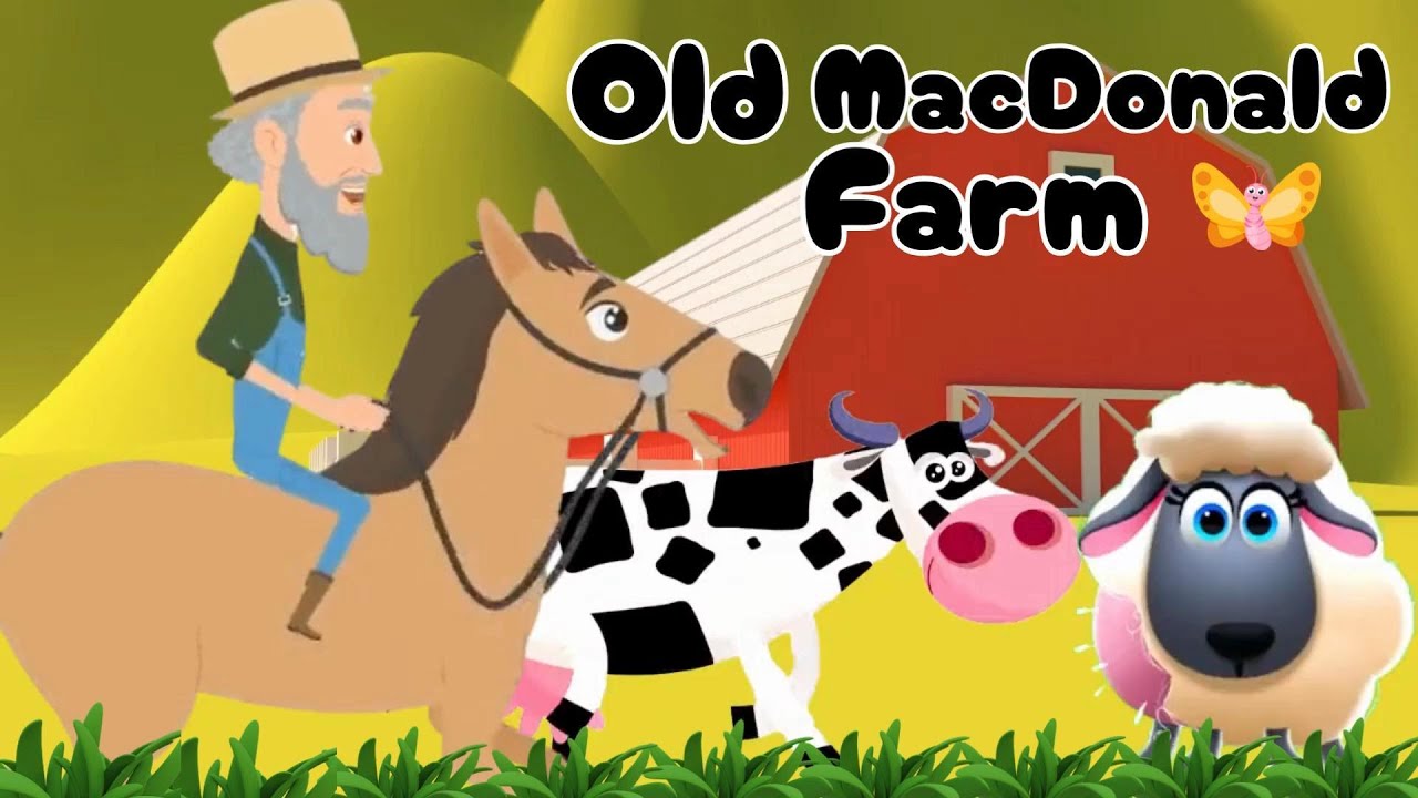 Old MacDonald Had A Farm | Nursery Rhymes For Kids | Kids Animal Songs ...
