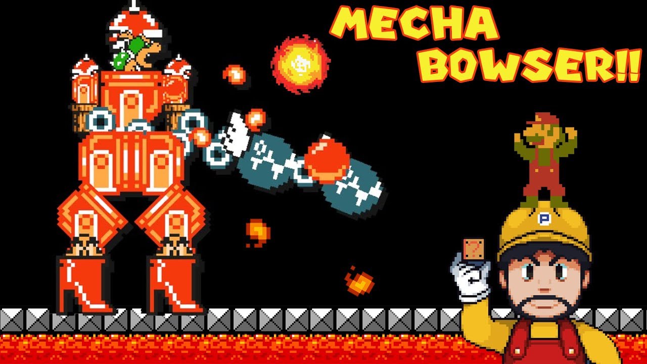 Mecha Bowser !! - Niveles Increíbles de Super Mario Maker con Pepe el ...