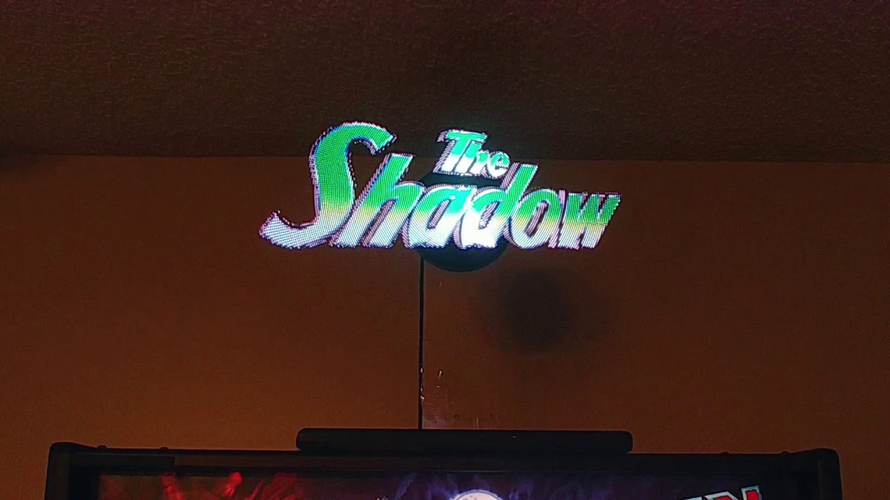 The Shadow Title Pinball Machine Hologram Topper Mod - YouTube