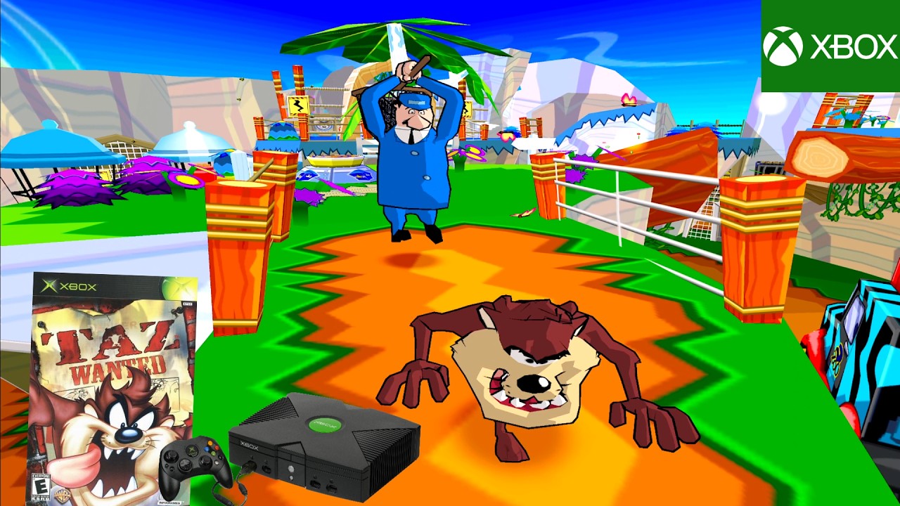 Taz Wanted (2002) Microsoft Xbox Gameplay in HD - YouTube