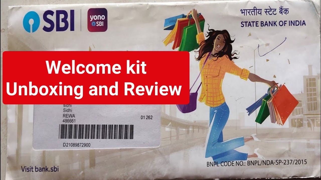 sbi online account welcome kit | state bank of india welcome kit ...