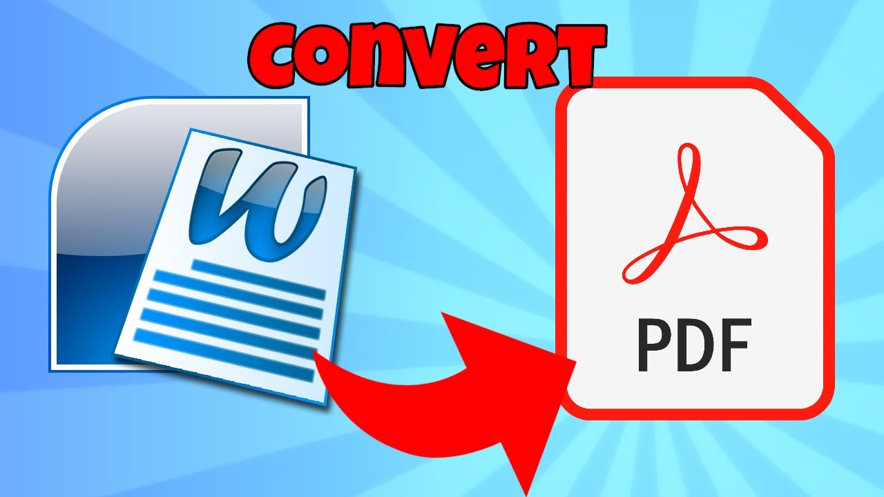 how to convert word to pdf in 2 seconds - YouTube