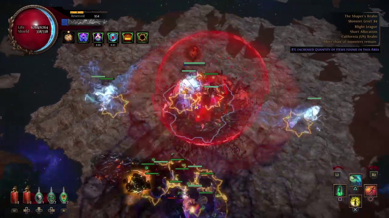 PoE 3.8 PS4 Slave Driver Spectres Shaper Fight - YouTube