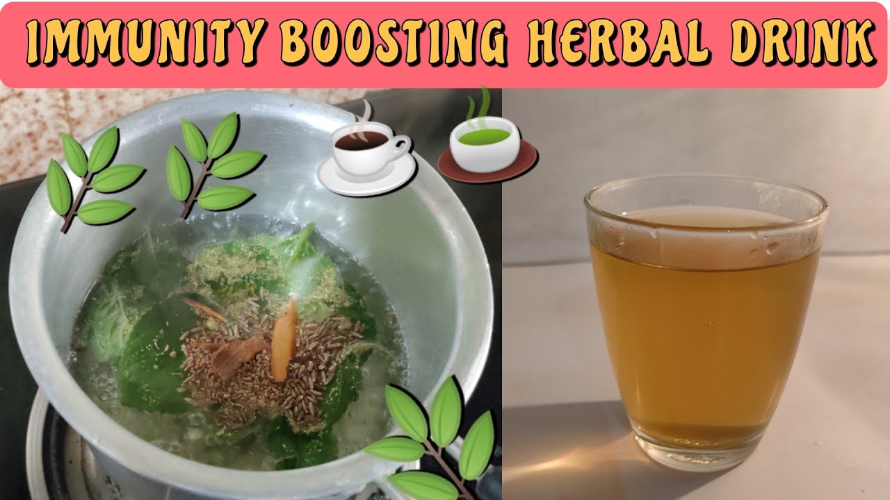 IMMUNITY BOOSTING HERBAL DRINK| Homemade immunity booster drink recipe ...