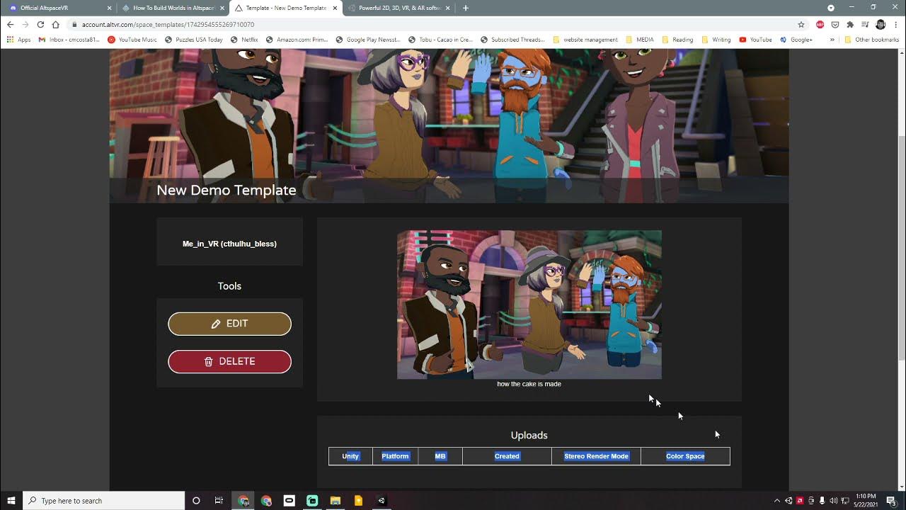 How to make AltspaceVR worlds with Unity - YouTube