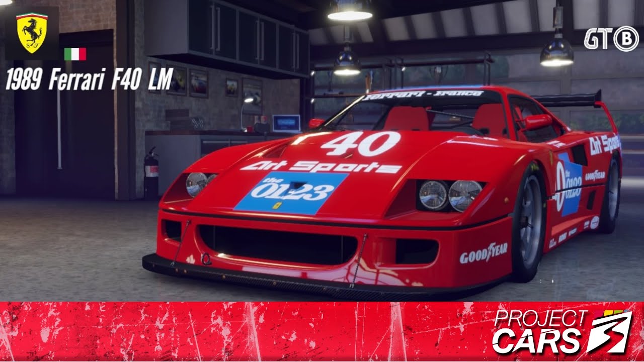 【Project CARS 3】Ferrari F40 LM 1989* - YouTube