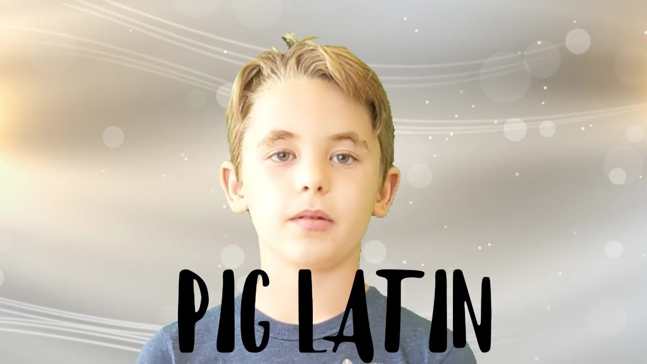 Pig Latin tutorial - YouTube