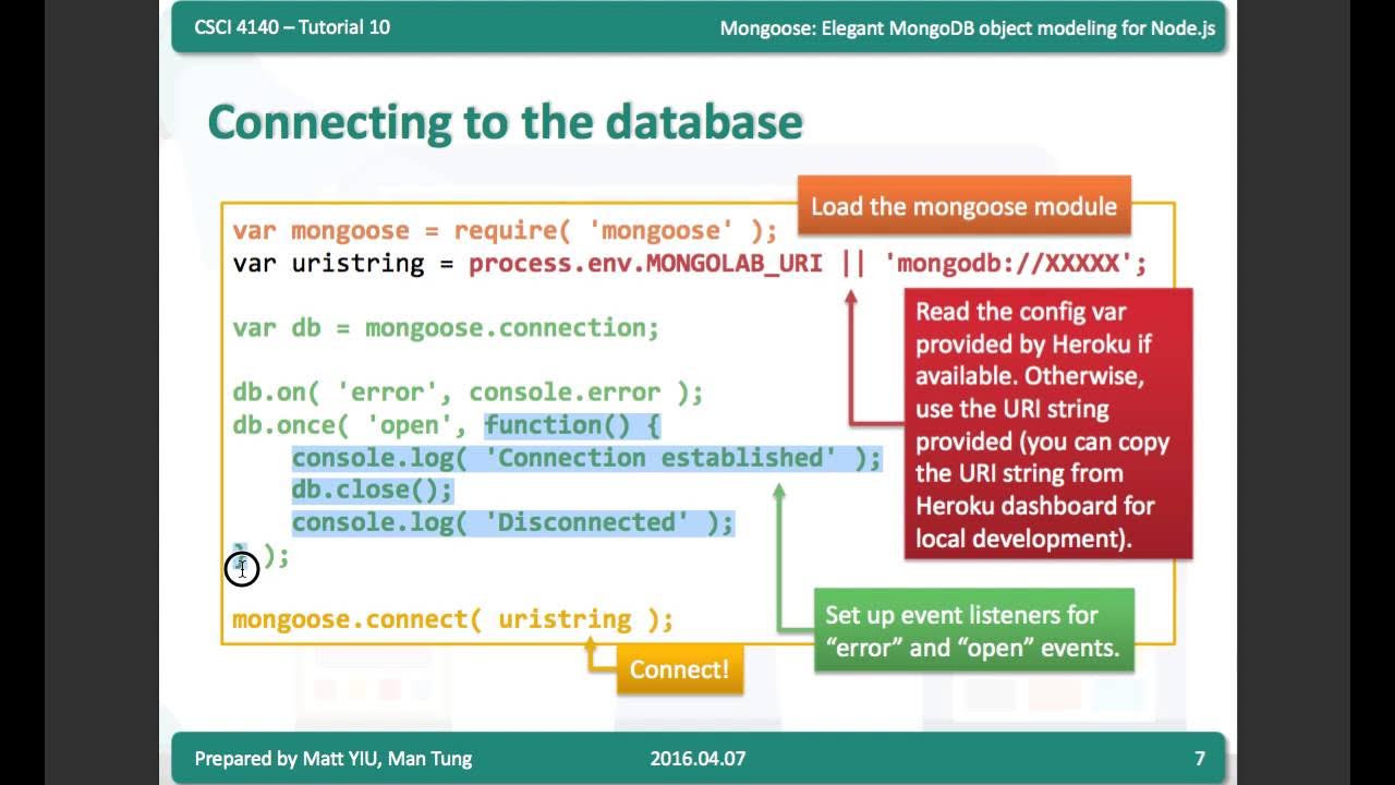 MongoDB & Remote Debugging (English Version) | CSCI 4140: Tutorial 9 (2016.04.07) - YouTube