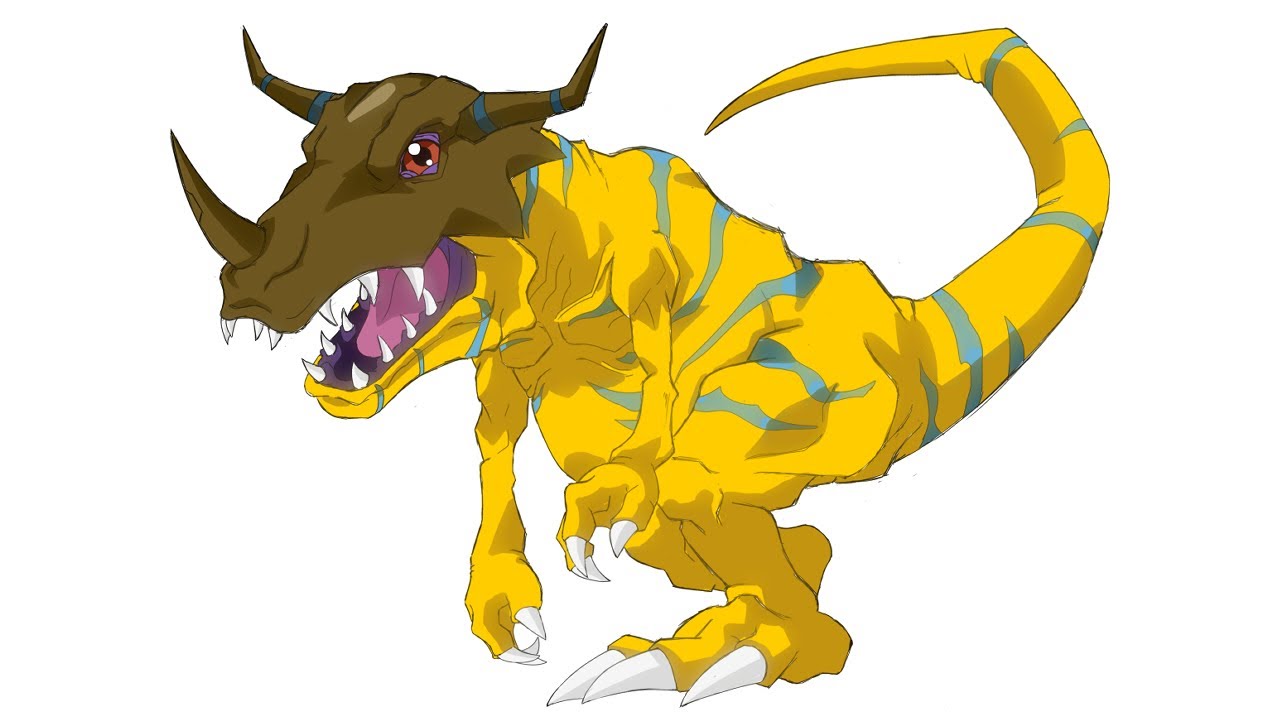 How to Draw Greymon | Drawing Digimon #2 - YouTube
