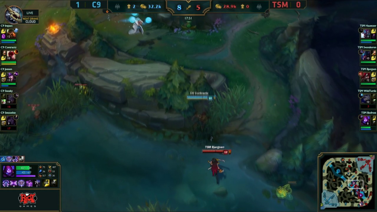 Contractz LCS Rookie Split Debut Highlights C9 VS TSM LCS Spring 2017 ...