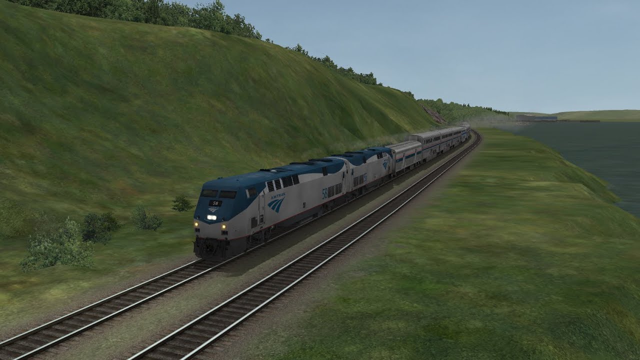 Open Rails: Amtrak Coast Starlight run - YouTube