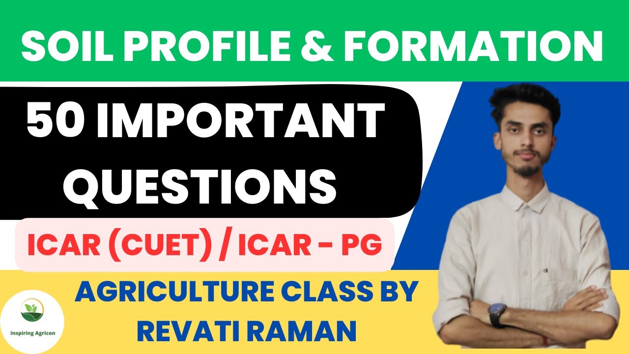 Soil profile & Soil formation important questions for ICAR (CUET ...