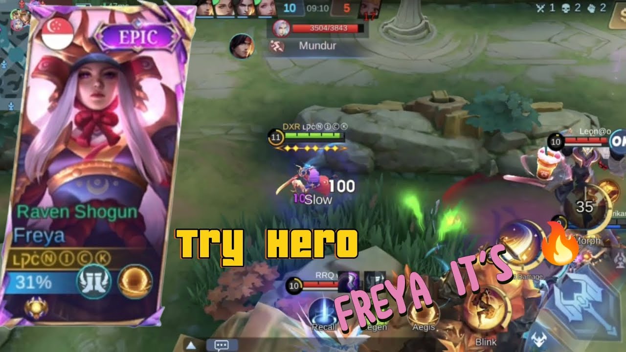 Freya Raven Shogun 🔥 #mlbb #mobilelegends #mobilelengends - YouTube