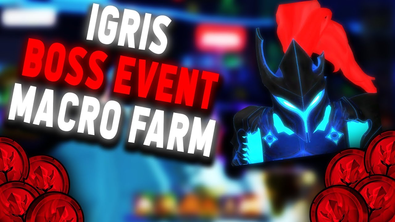 (OLD) EASIEST Igris Boss Farm (Macro) | Anime Vanguards - YouTube