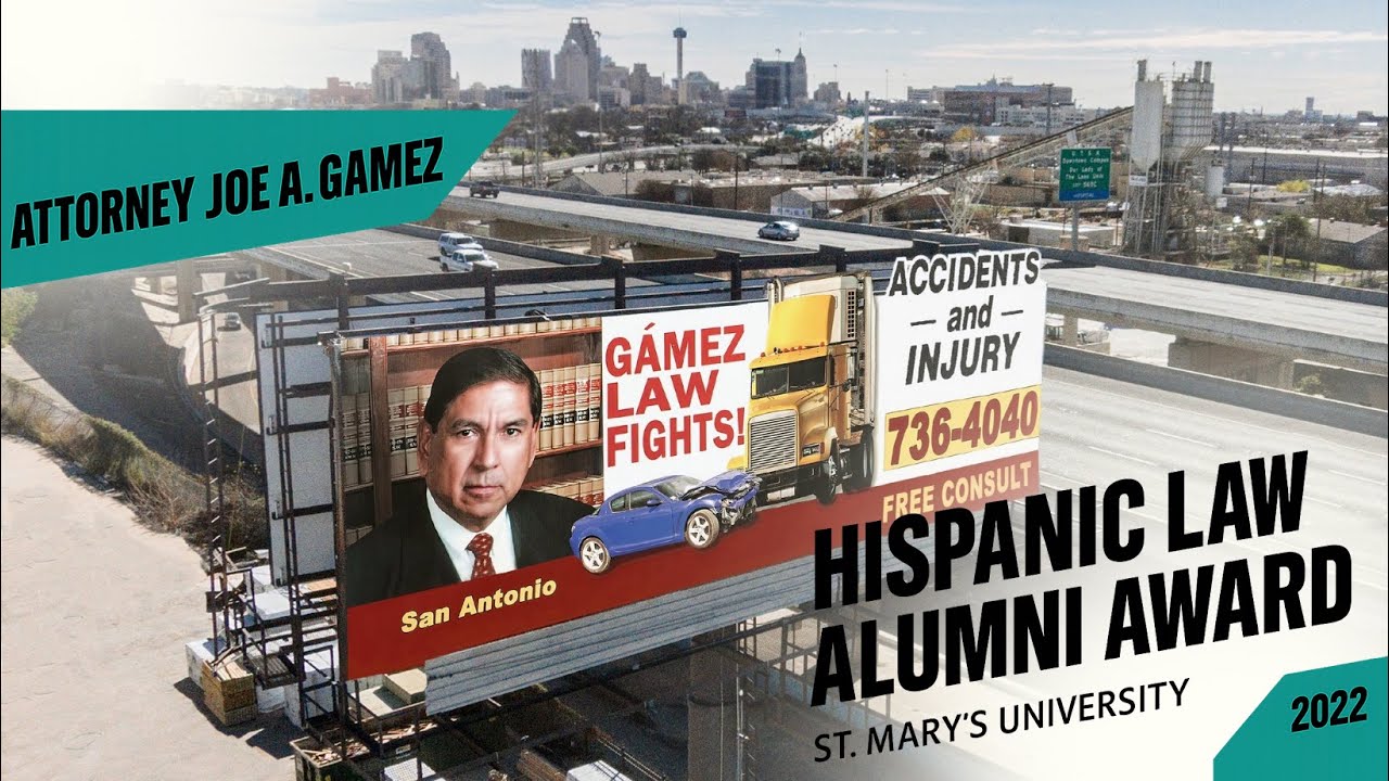 Hispanic Law Alumni Association Award 2022: Attorney Joe A. Gamez - YouTube