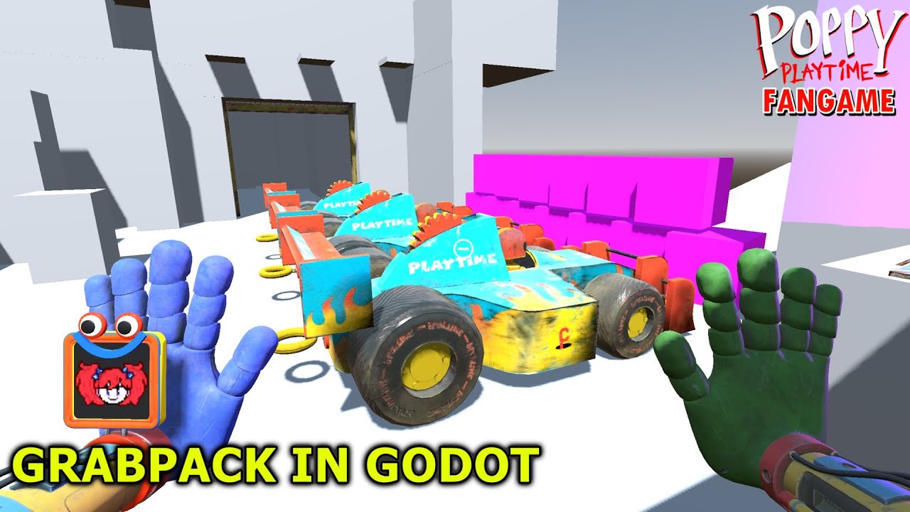 Poppy Playtime Test Fangame - Grabpack in Godot - YouTube