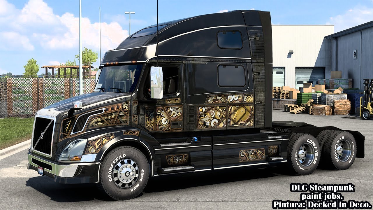 American Truck Simulator - DLC Steampunk paint jobs #1 - YouTube