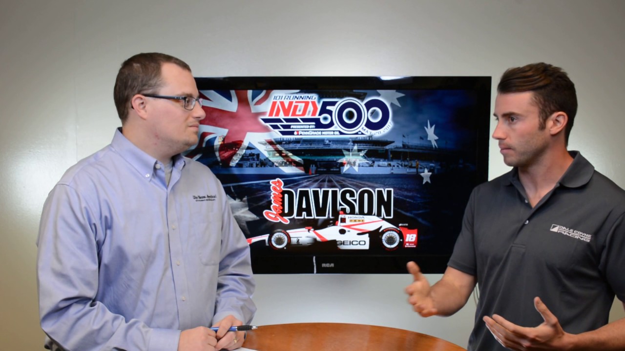 James Davison talks 101st Indianapolis 500 - YouTube