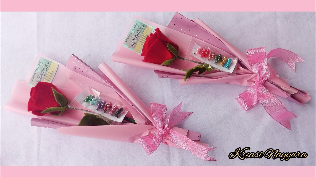 Ide Kado Untuk Hari Guru || Buket Bunga Dan Bros || Simple Cantik Dan ...