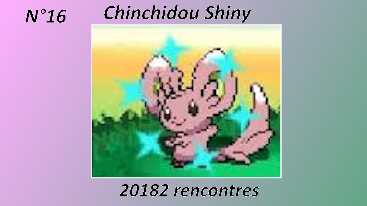 [16]Chinchidou Chromatique/ Minccino Shiny 20182 encounters White - YouTube