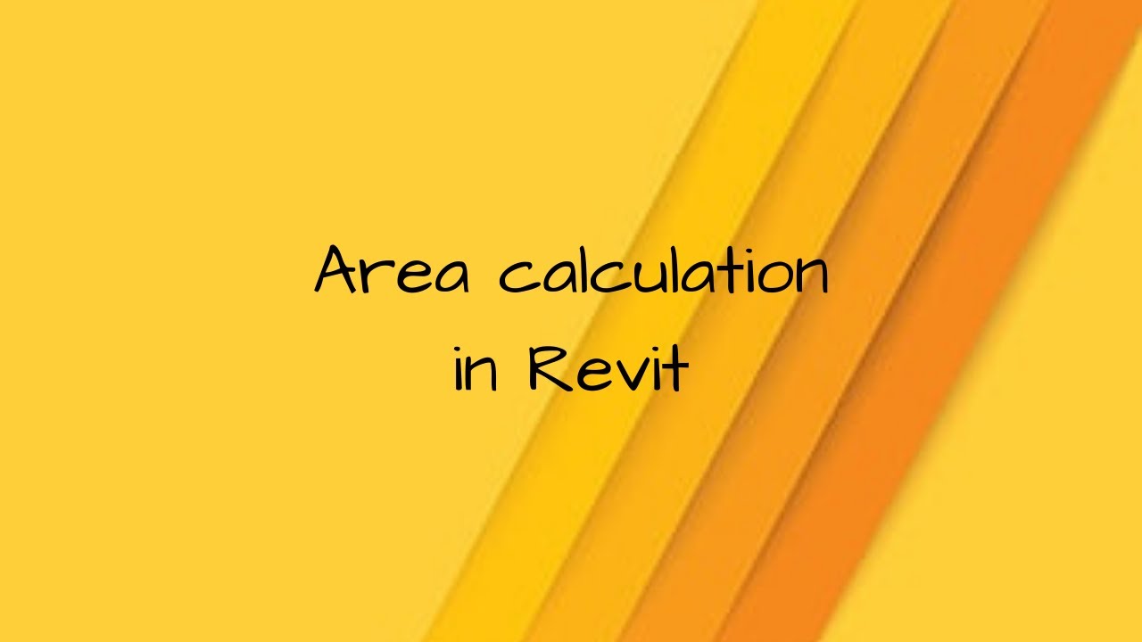 Area calculation in Revit #revit #area - YouTube