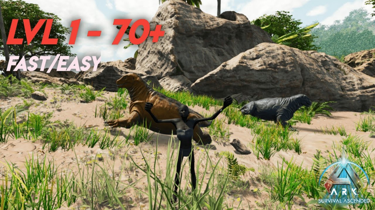 Ark Ascended Note Run (Lvl 1 to 70+ Super Easy!) - YouTube