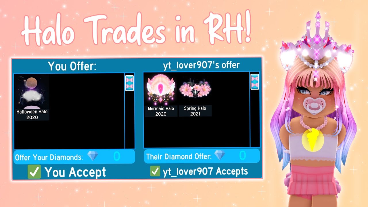 Successful Halo Trades in Royale High! | Roblox - YouTube