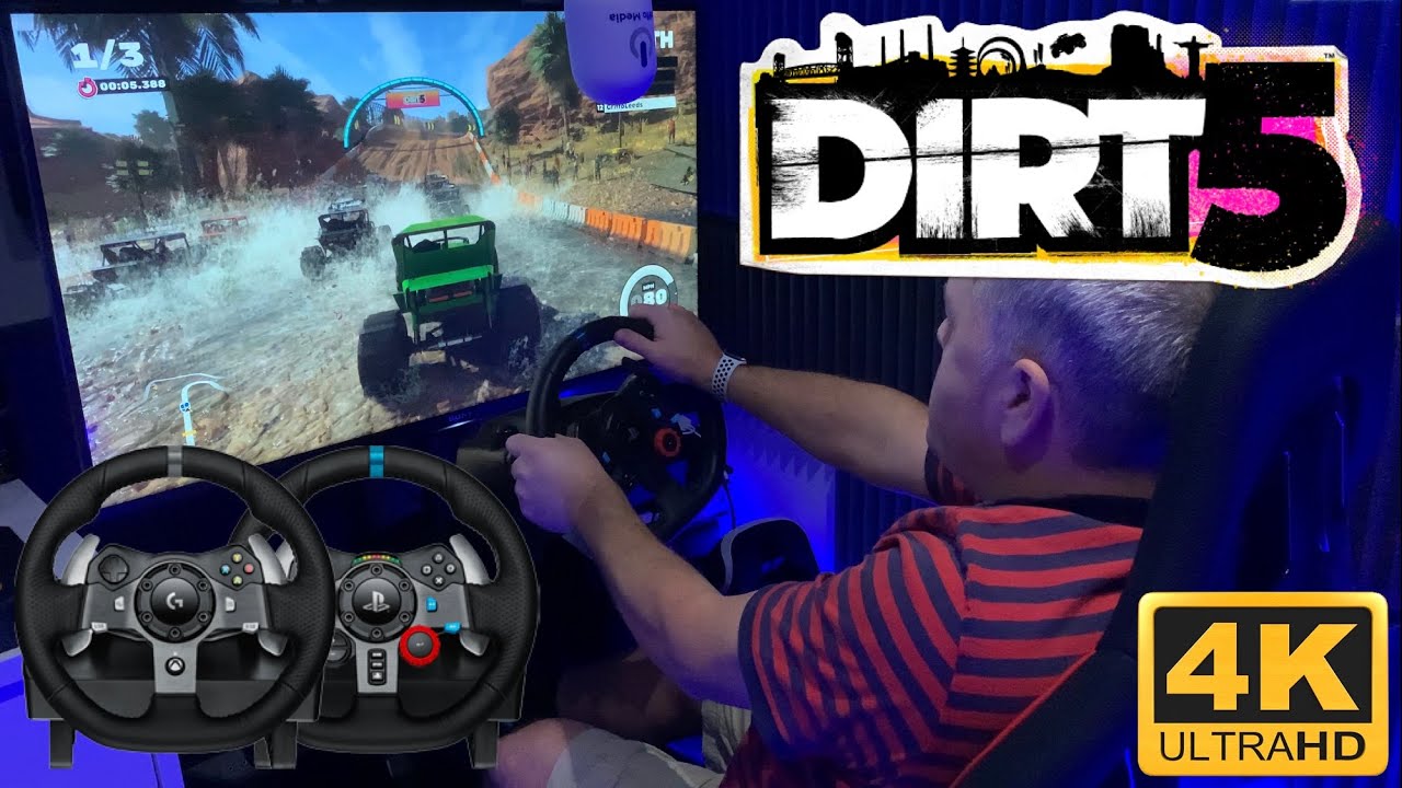 Dirt 5 - PS4 & PS5 - FFB Wheel Support - Logitech G29 Wheel & Pedals ...