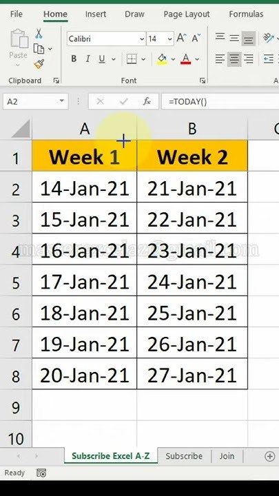 Today function in excel | #Shorts - YouTube