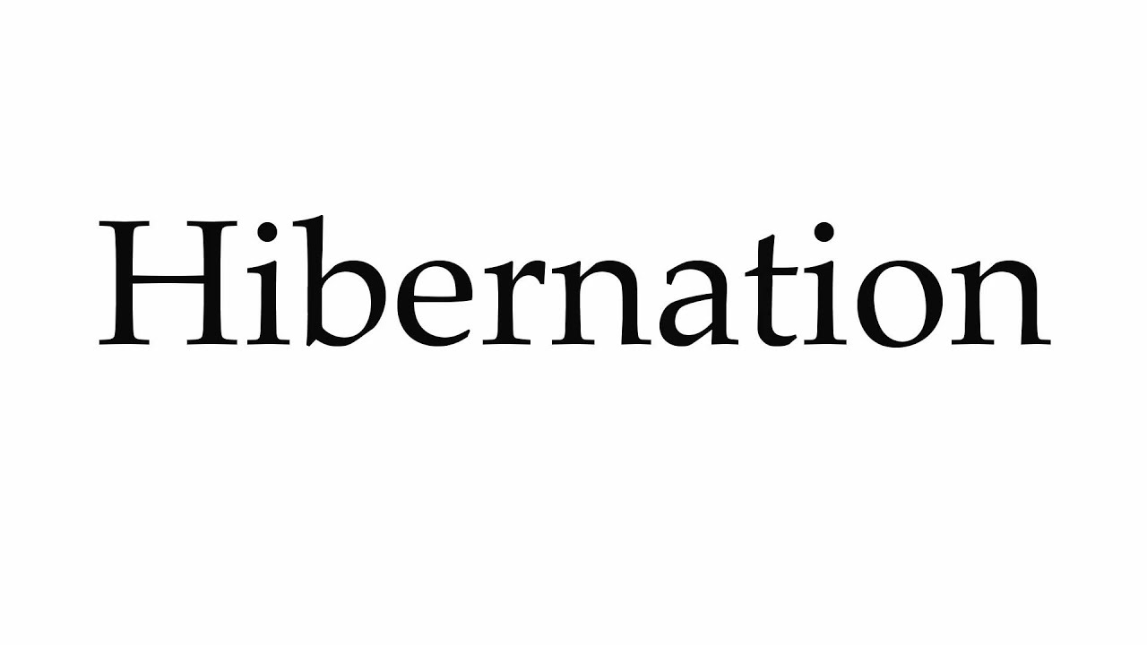 How to Pronounce Hibernation - YouTube