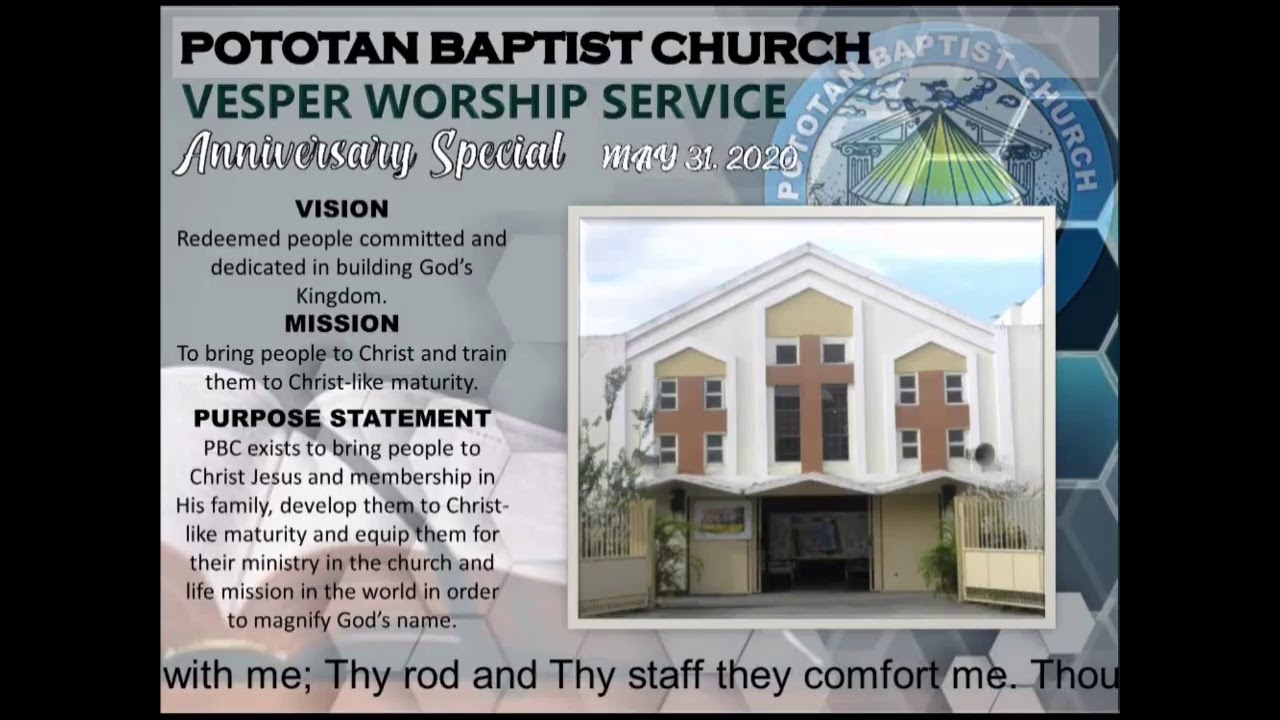 POTOTAN BAPTIST CHURCH Live Stream - YouTube