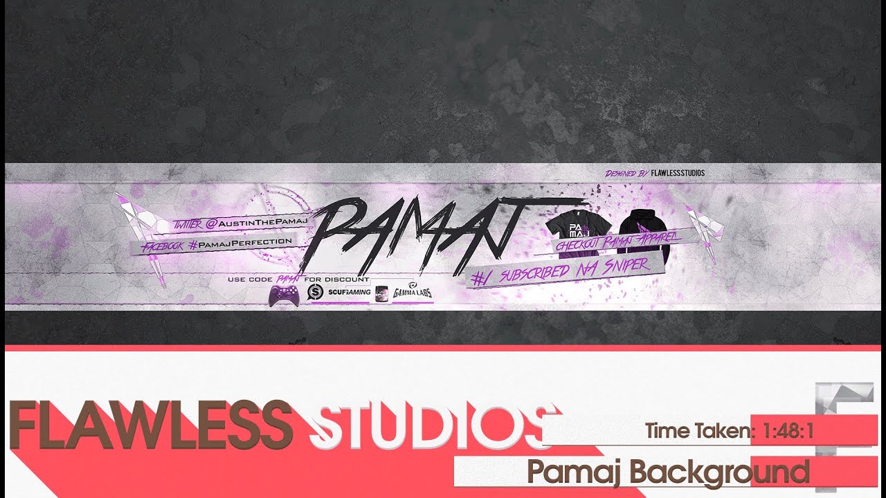 Pamaj Youtube Banner Design | By Flawless Studios - YouTube