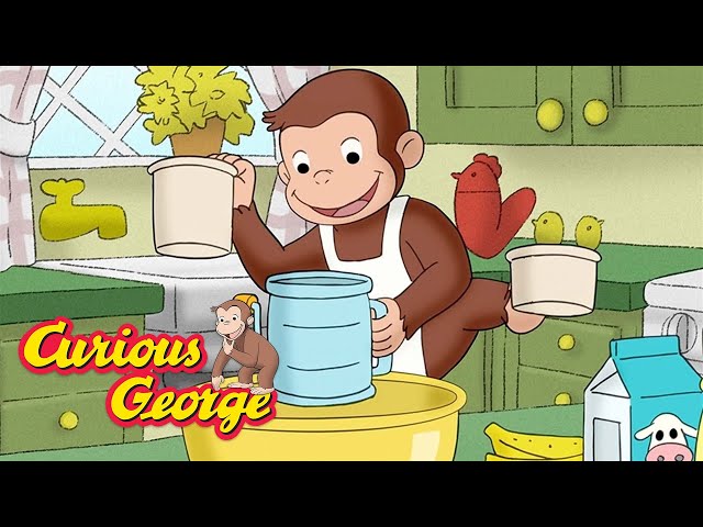 George learns how to make banana bread 🐵 Curious George 🐵 Kids Cartoon ...