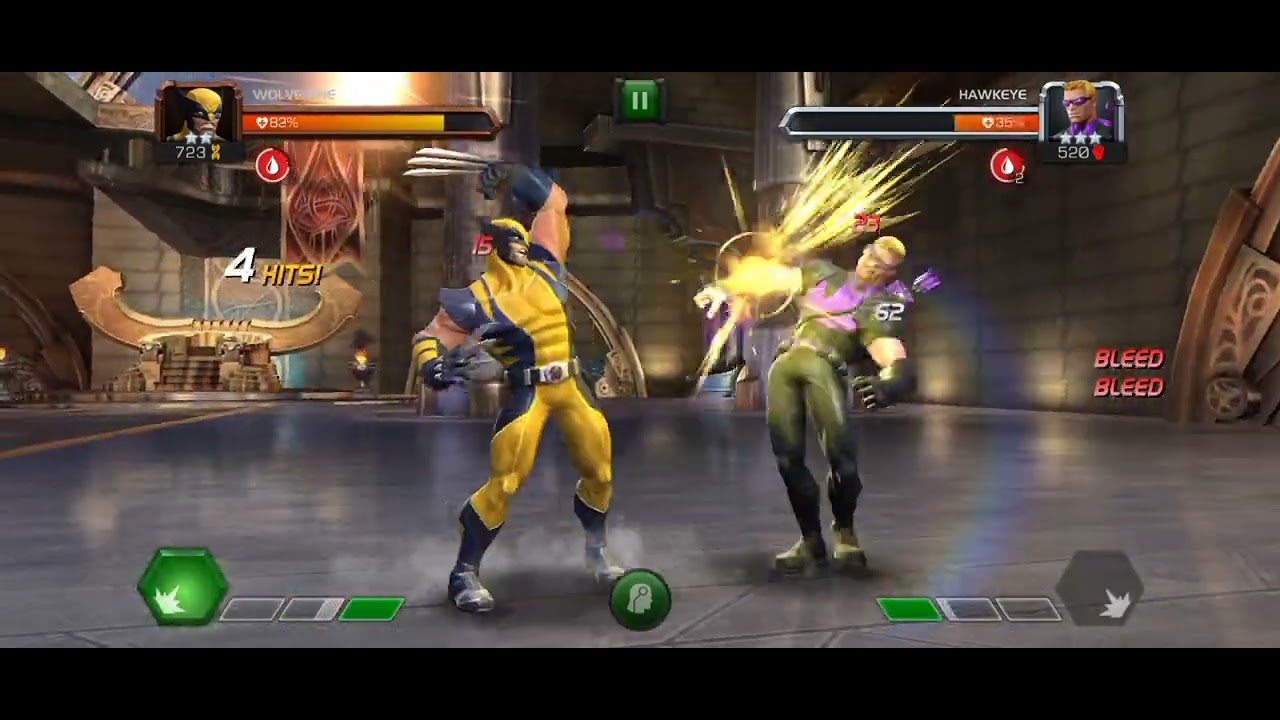 Wolverine VS Hawkeye | Marvel Contest Of Champions - YouTube