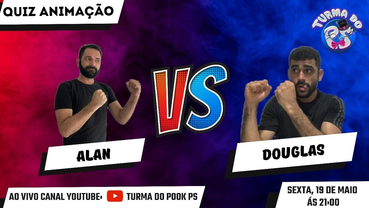 QUIZ ANIMAÇÃO COM POOK PS (ALAN VS DOUGLAS) - YouTube