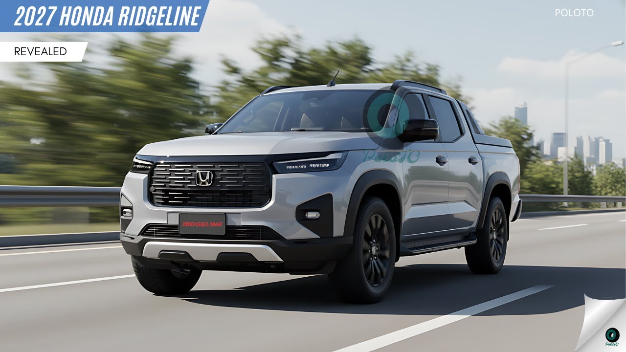 New 2027 Honda Ridgeline Revealed | Hybrid Power, Modern Design & AWD ...