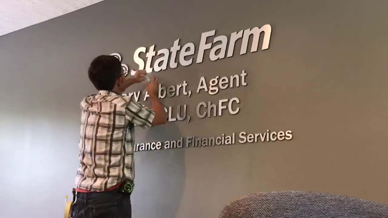 Installing Flat Cut Letters - YouTube