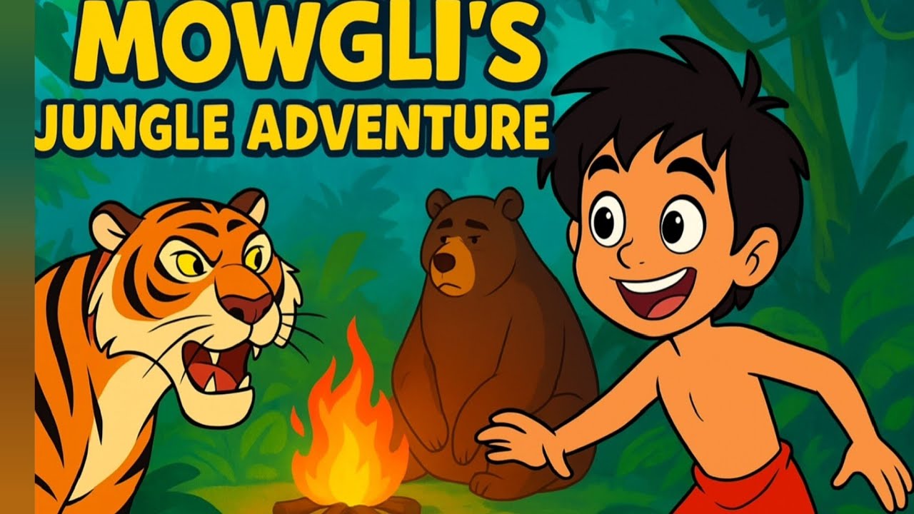 Mowgli's Jungle Adventure | The Jungle Book Animated Story for Kids ...
