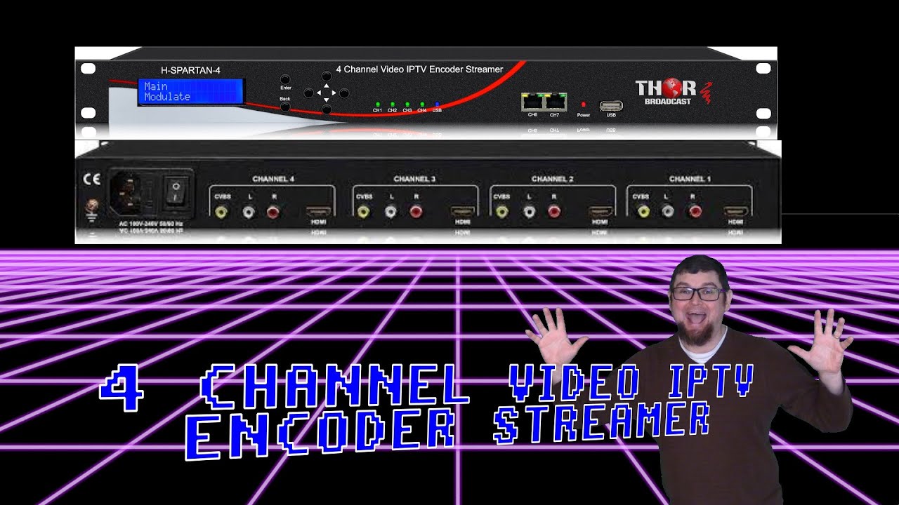 4 Channel HDMI + CVBS Network Encoder Streamer - THOR BROADCAST - YouTube