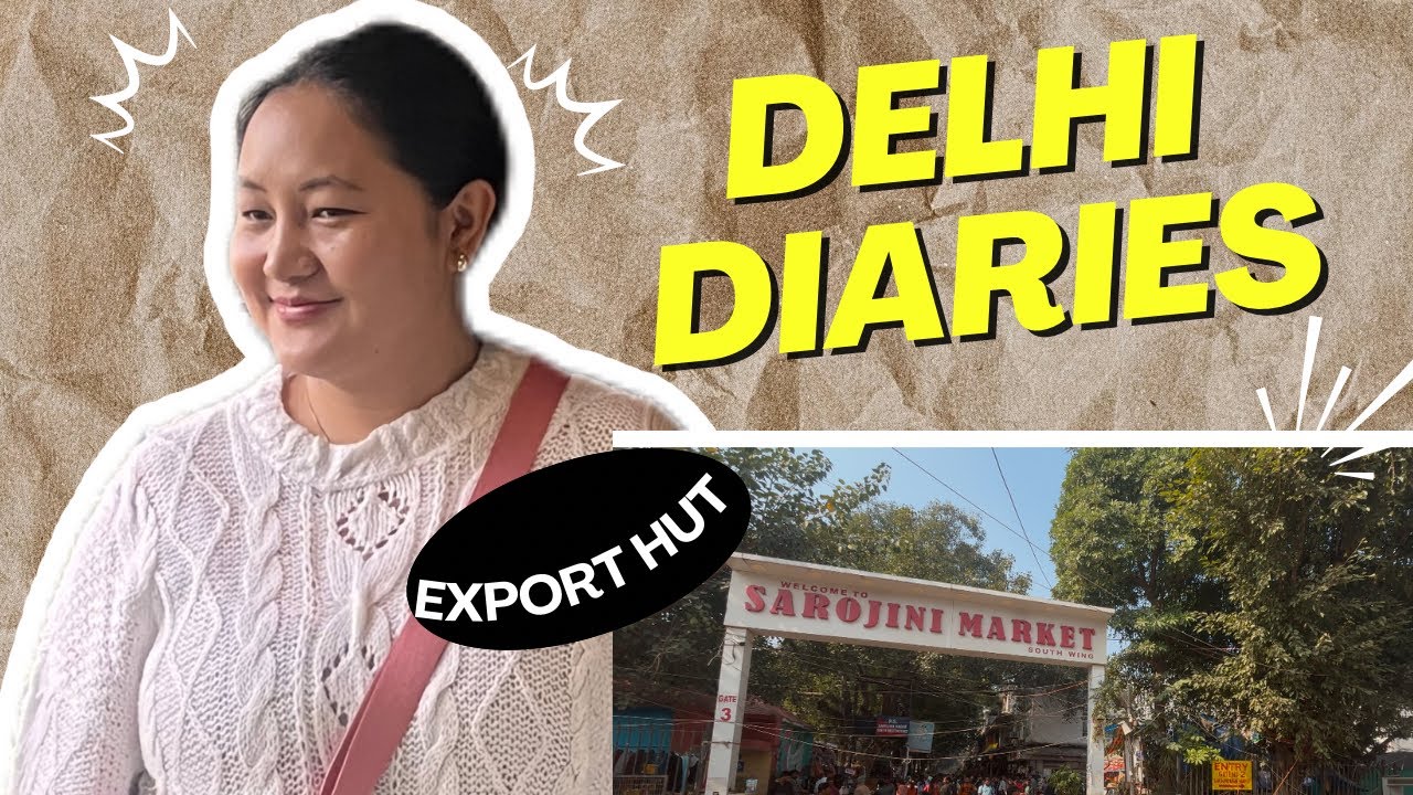 Quick visit 🧿Sarojini market and famous EXPORT HUT 🛖 IN DELHI # ...