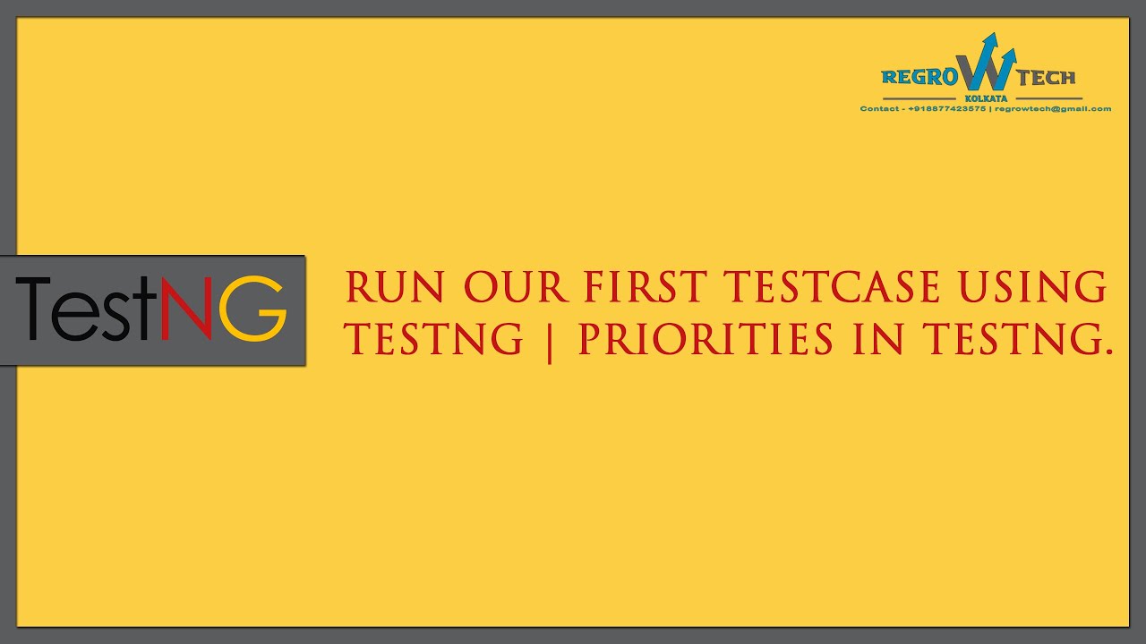 TestNG: 02 - Run our first TestCase using TestNG | Priorities in TestNG ...