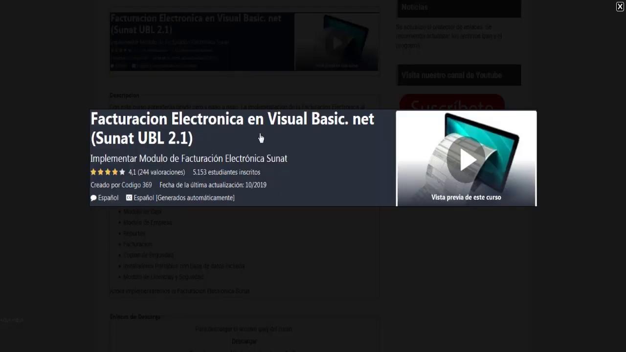 Facturacion Electronica en Visual Basic. net (Sunat UBL 2.1) - YouTube