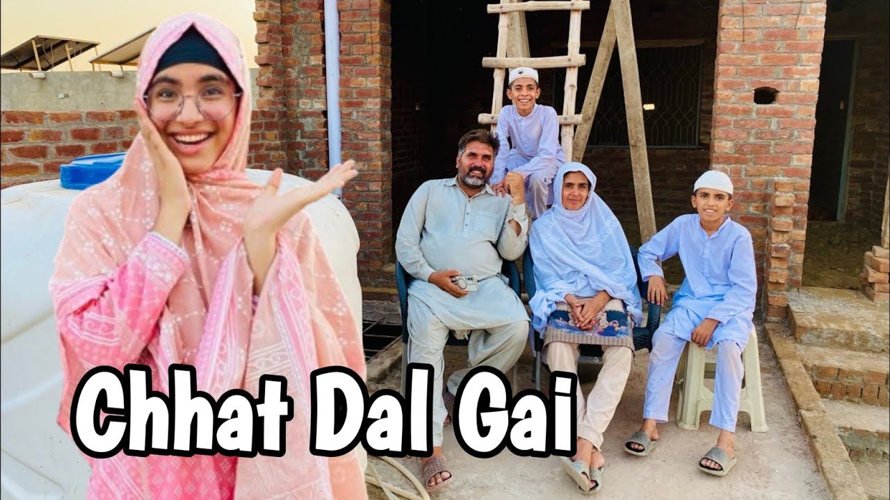 New Room Ki Chhat Dal Gahi😃 || Happy Punjabi Family - YouTube