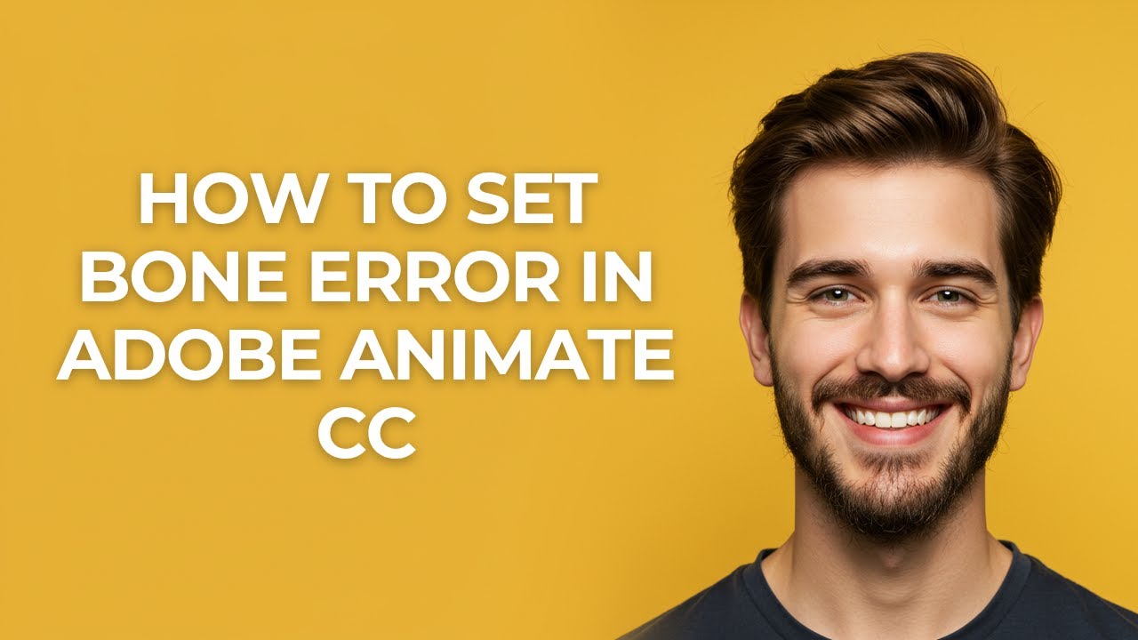 How to Set Bone Error In Adobe Animate Cc - GUIDE! - YouTube